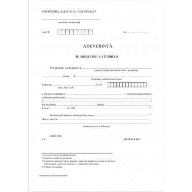 Adeverinta salariat A5