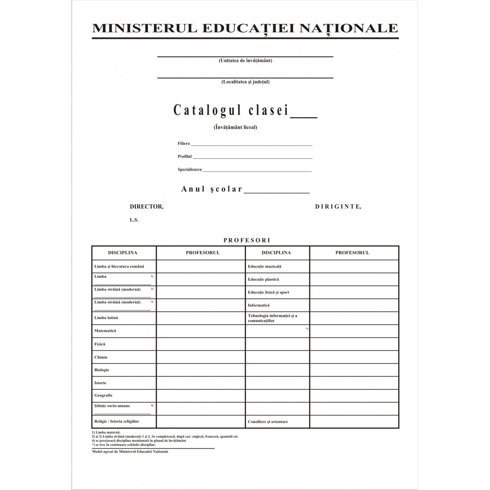 Catalog invatamant Liceal, Tipografia Fistem, Tipografia Valmaster