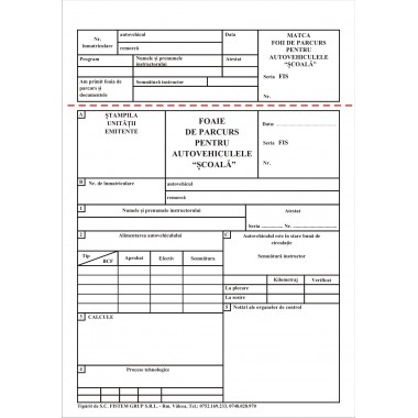 Caietul cursantului - Scoala de soferi A5, Tipografia Fistem ...