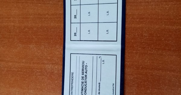 Legitimatie conducatori auto