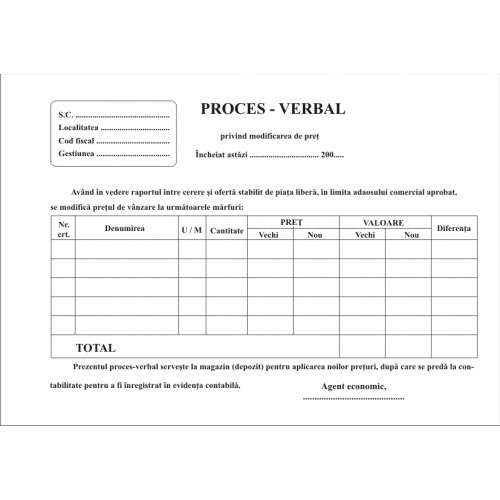 Proces verbal