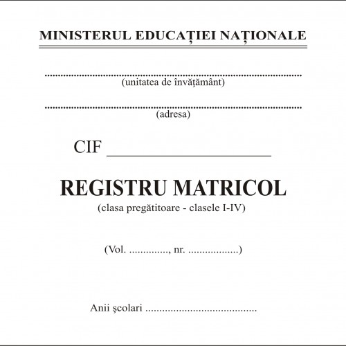 Adeverinta absolvire studii A4, imprimate scolare, imprimate scolare ...