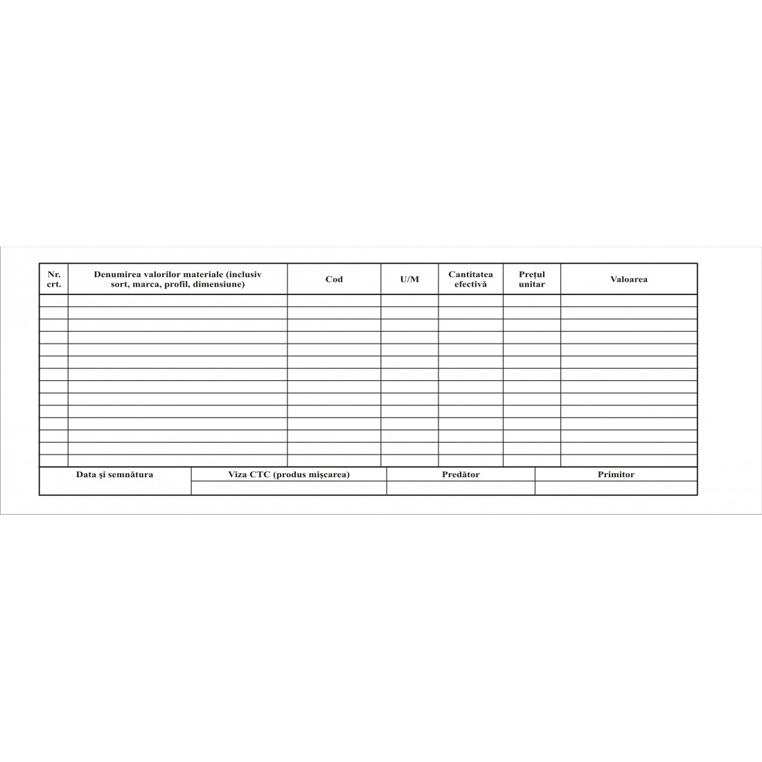 Bon de predare-transfer-restituire A5 - hartie, Tipografia Fistem ...